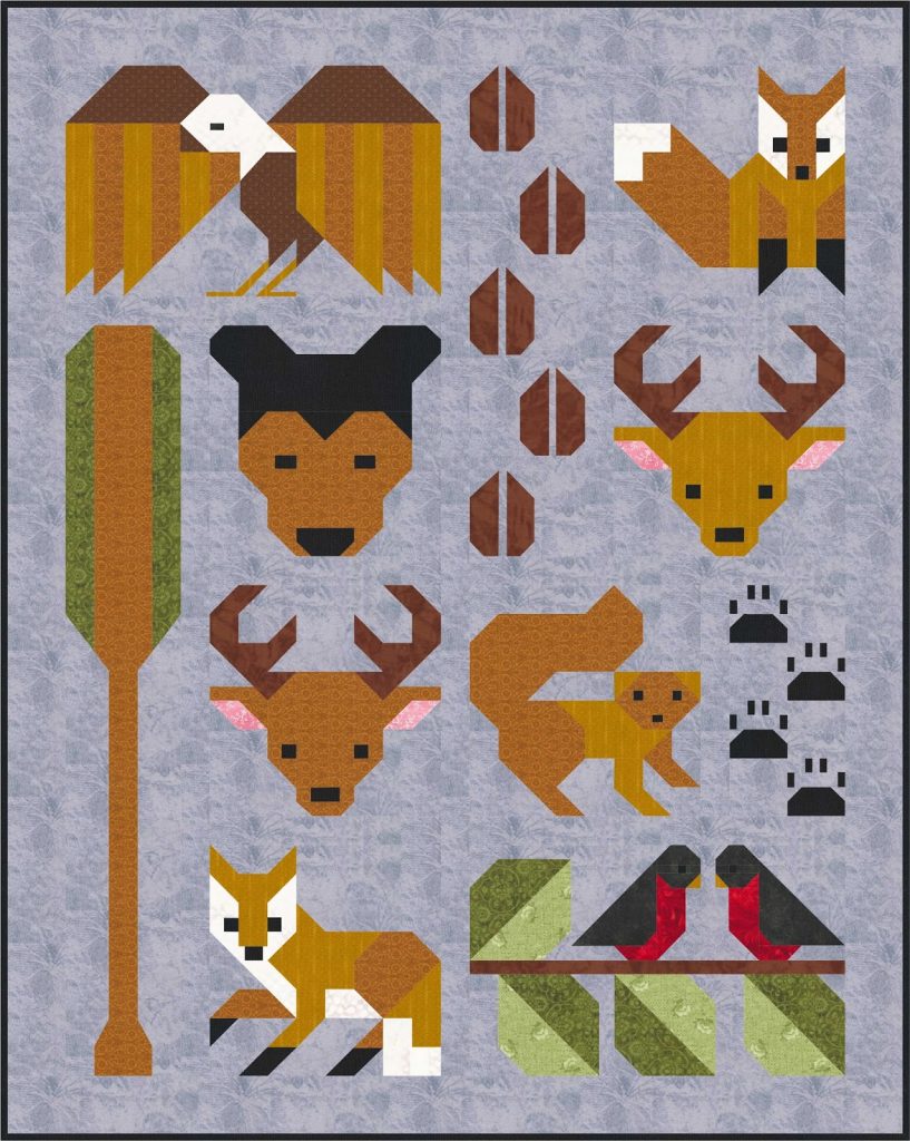 Forest Friends PDF Quilt Pattern Instant Download