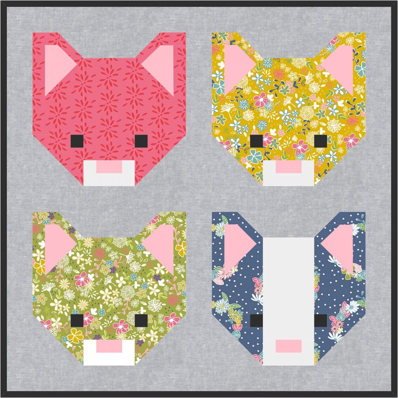 Smitten Kitten PDF Quilt Pattern Instant Download