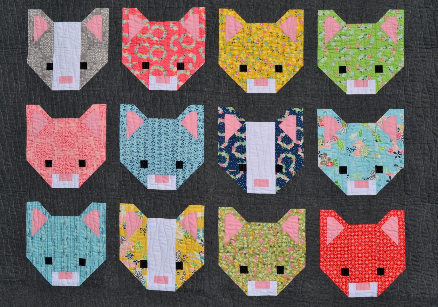 Smitten Kitten PDF Quilt Pattern Instant Download