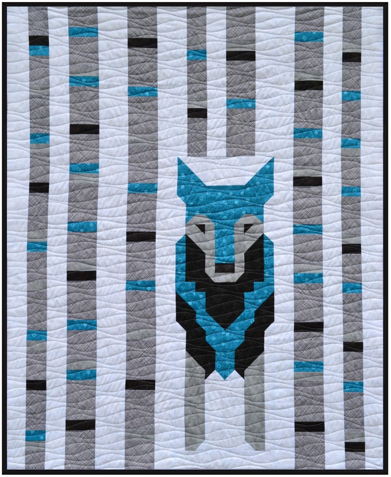 Wolf in the Woods PDF Quilt Pattern Instant Download