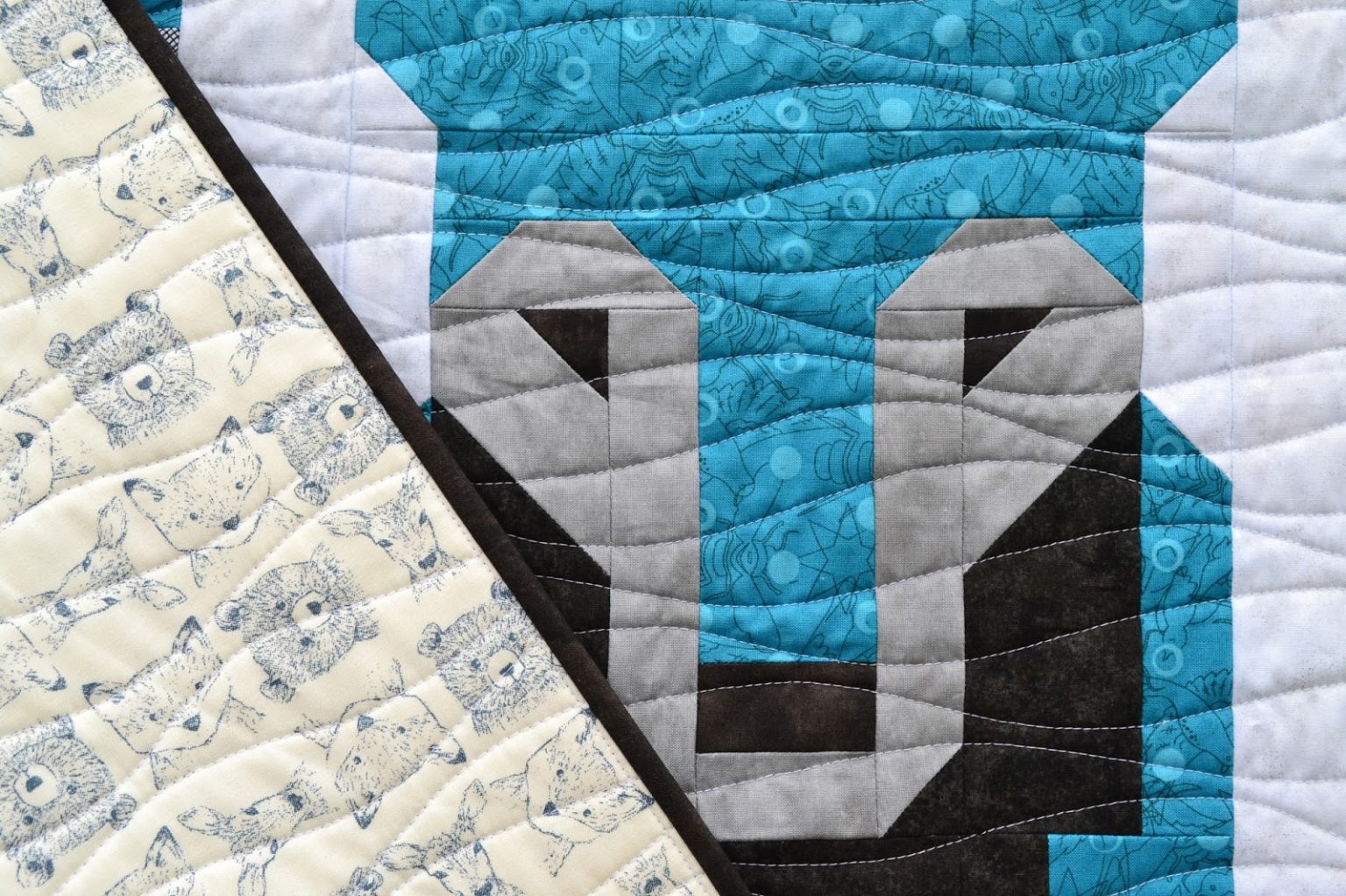 Wolf in the Woods PDF Quilt Pattern Instant Download