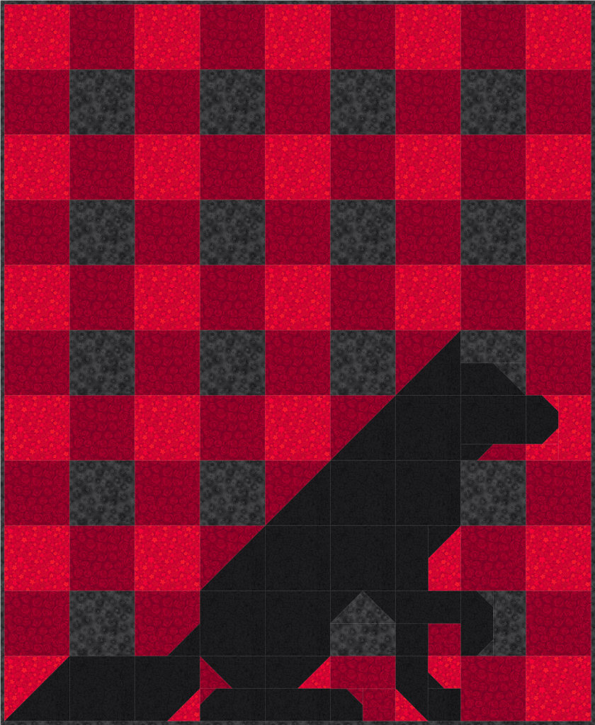 WOLF Buffalo Plaid PDF Quilt Pattern Instant Download