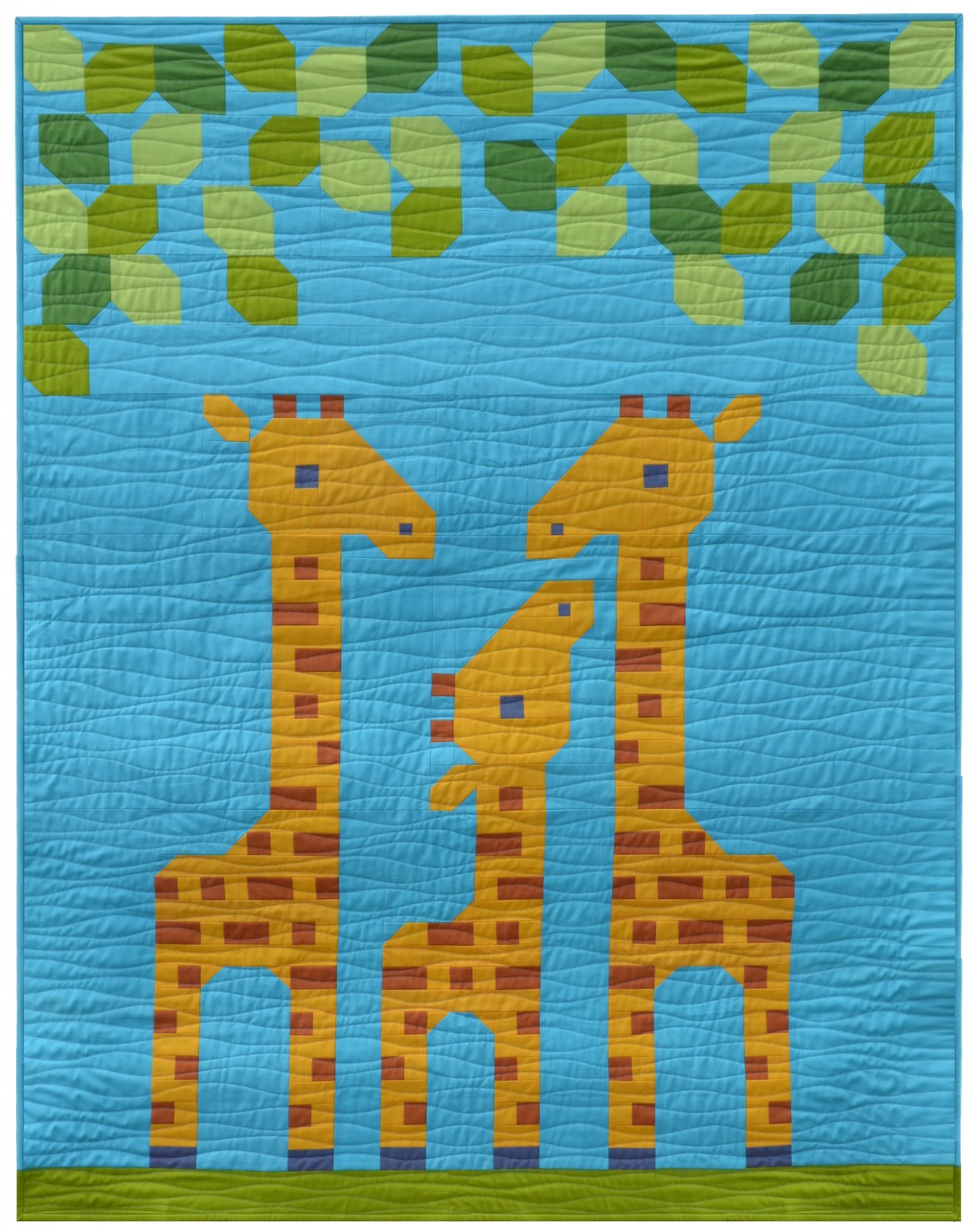 Giraffe Family PDF Quilt Pattern Instant Download – Sew Fresh Quilts