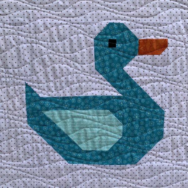 Ducks and Ducklings quilt finish