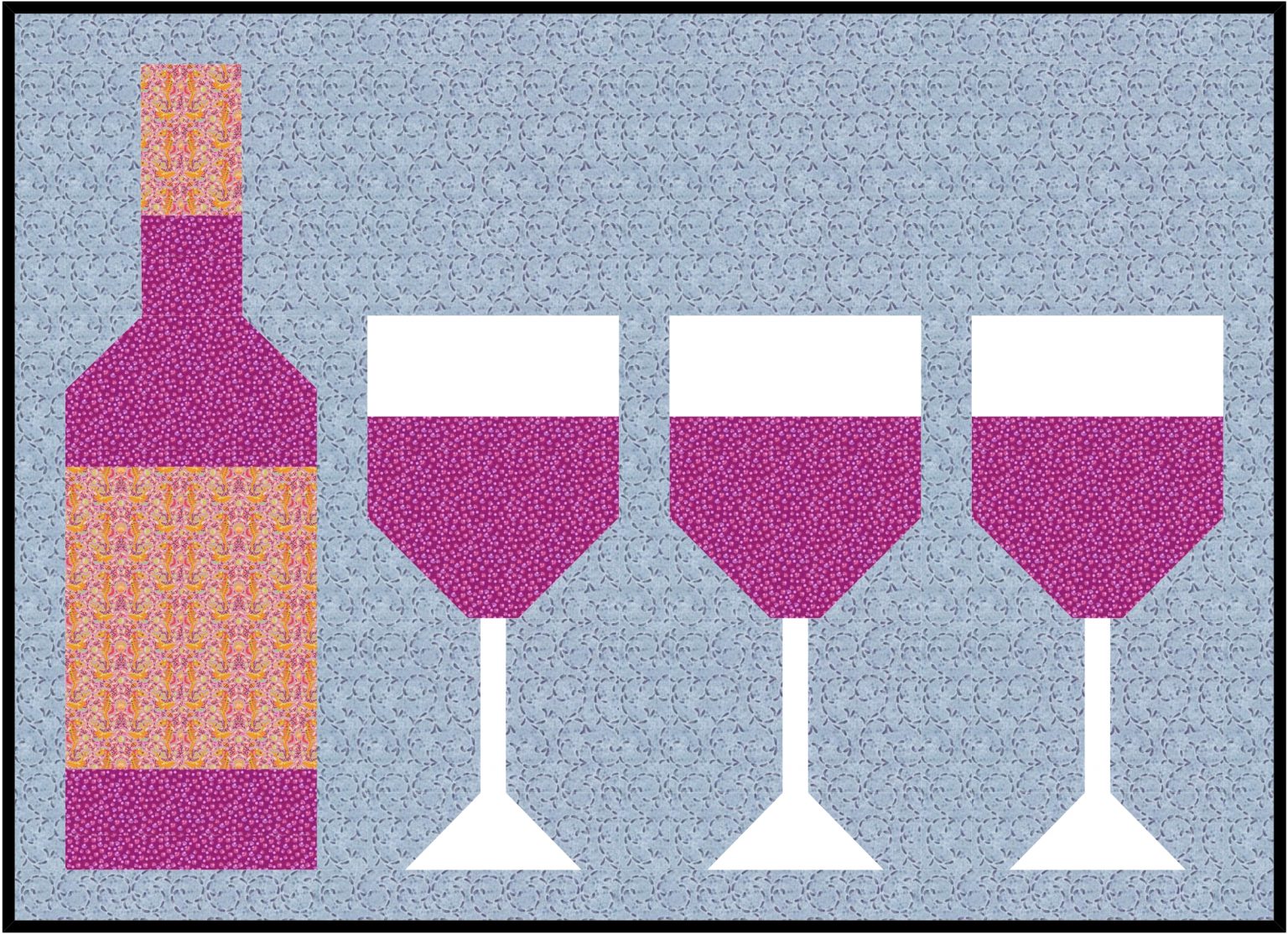 Don’t WINE to Me About It! Modern Quilt Pattern, PDF, Instant Download ...