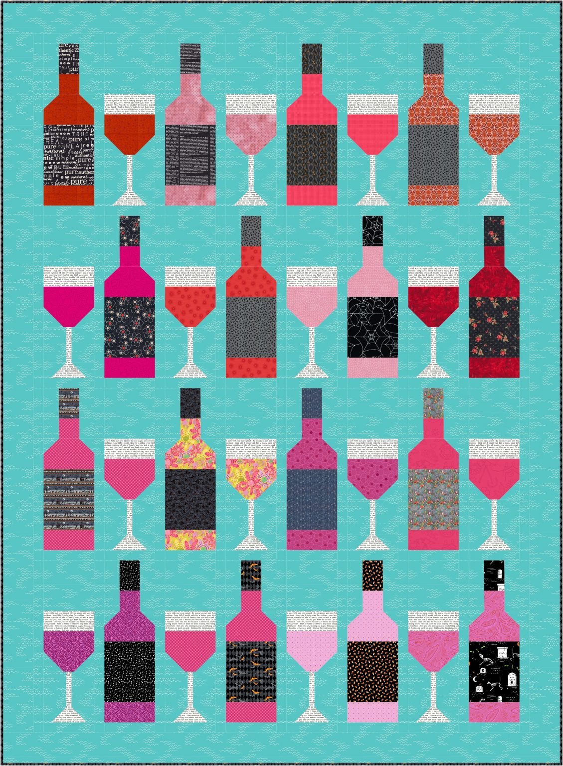 Don’t WINE to Me About It! Modern Quilt Pattern, PDF, Instant Download ...