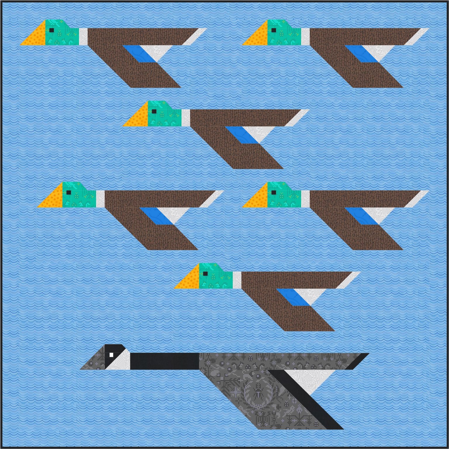 Duck Duck Goose – PDF Quilt Pattern Instant Download