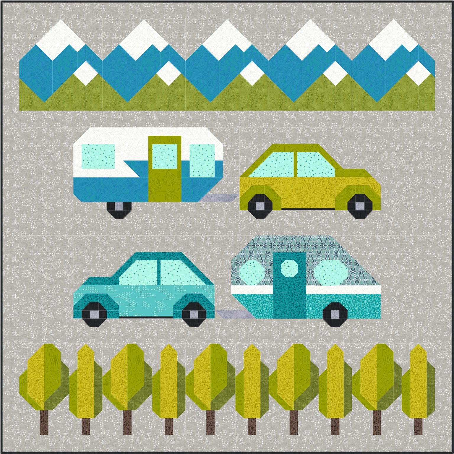 Caravan Camping PDF Quilt Pattern Instant Download – Sew Fresh Quilts
