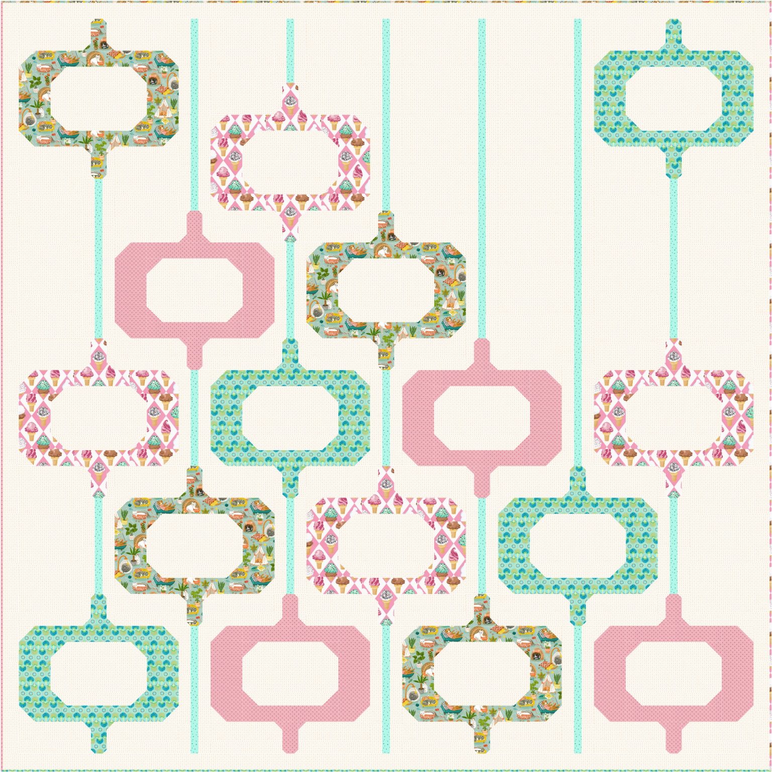 POD Cats Quilt Pattern, PDF, Instant Download - Sew Fresh Quilts