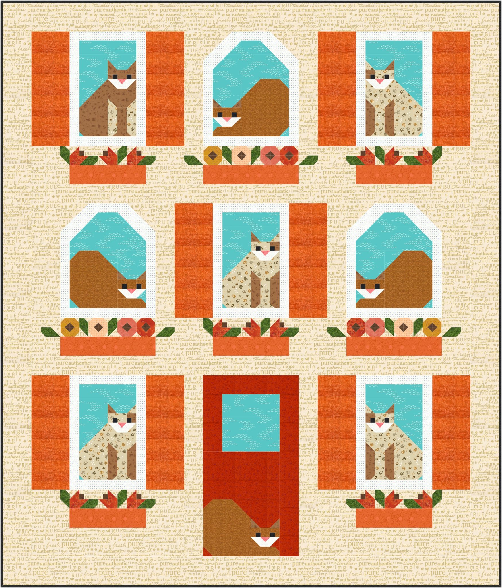 Cat House – PDF Quilt Pattern Instant Download