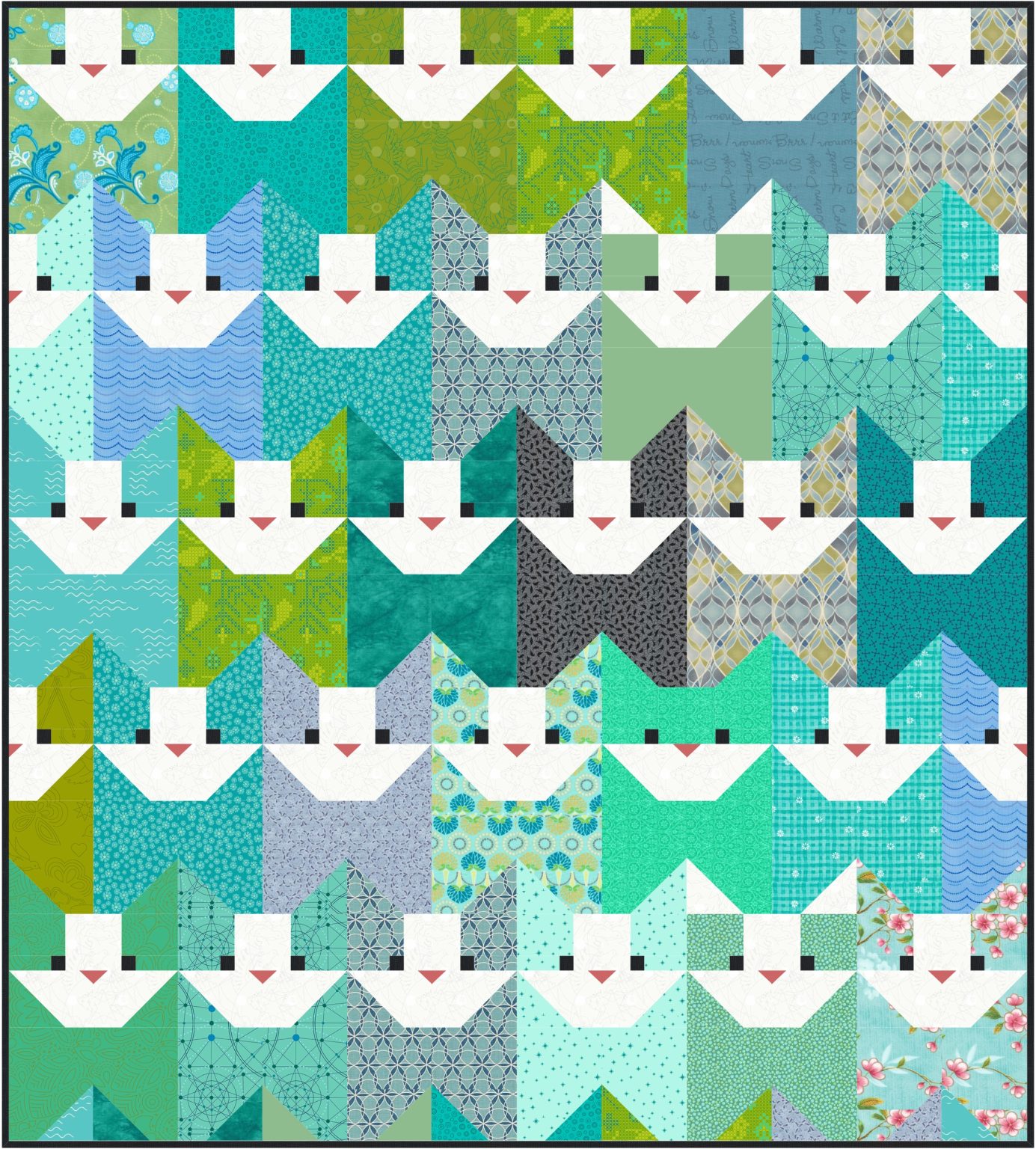 Cats Cats Cats – PDF Quilt Pattern Instant Download