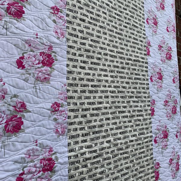 Catholes quilt finish