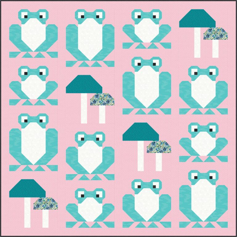 More Frogs – PDF Quilt Pattern Instant Download – Sew Fresh Quilts