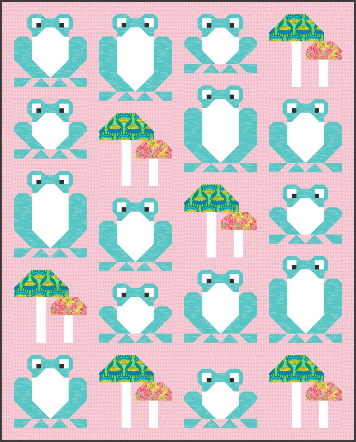 More Frogs – PDF Quilt Pattern Instant Download