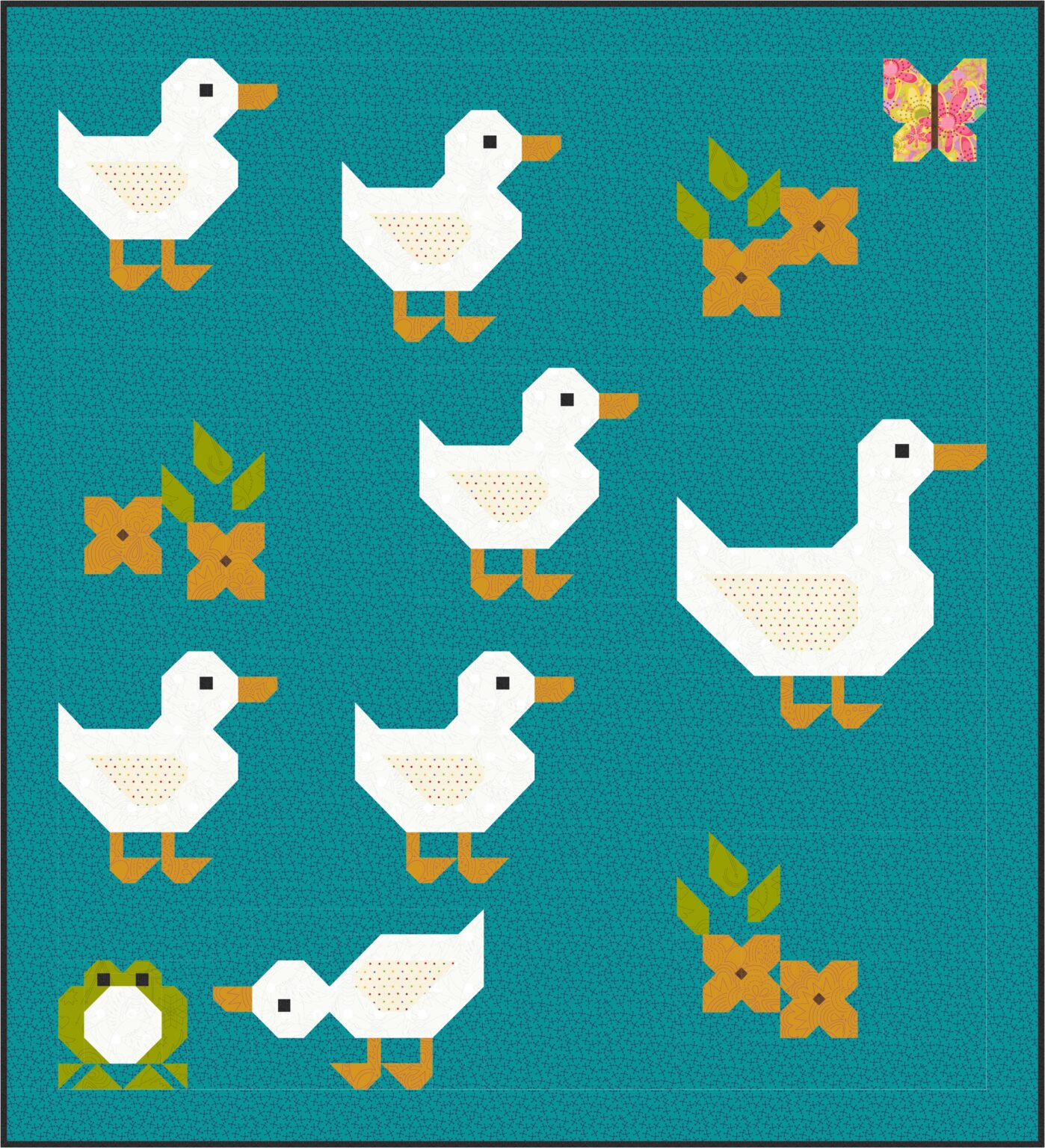 Ducks – PDF Quilt Pattern Instant Download