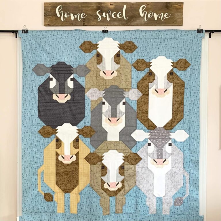 Hay! Beef Cattle – PDF Quilt Pattern Instant Download – Sew Fresh Quilts