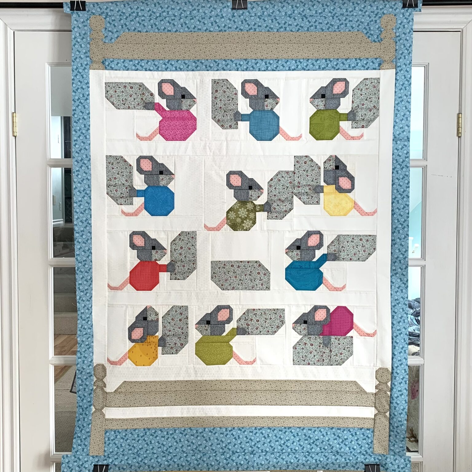 A Pillow Fight – Mouse PDF Quilt Pattern Instant Download – Sew Fresh ...
